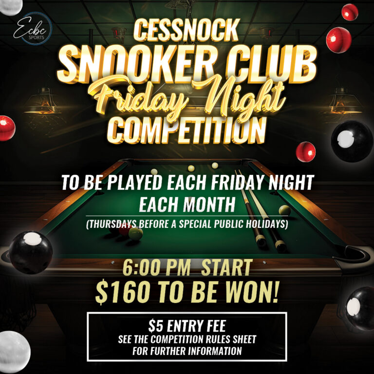 Snooker Club Competition – East Cessnock Bowling Club